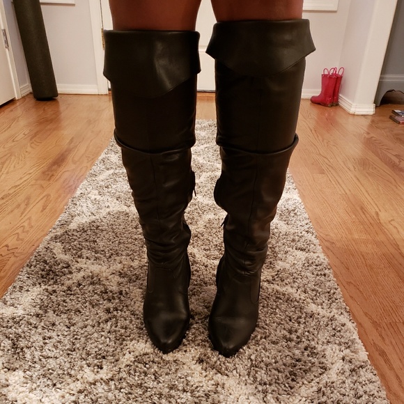 Jessica Simpson | Shoes | Jessica Simpson Leather Fold Over Boots ...
